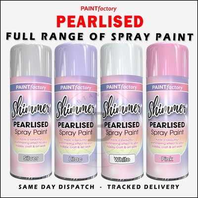 PEARLIZED SHIMMERING EFFECT SPRAY PAINT WOOD ART VINYL & CRAFTS 400ML ...