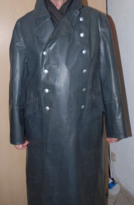 KLEPPER RARE! Vintage German Police Rubber Rain Coat Jacket 52 / UK 42 ...