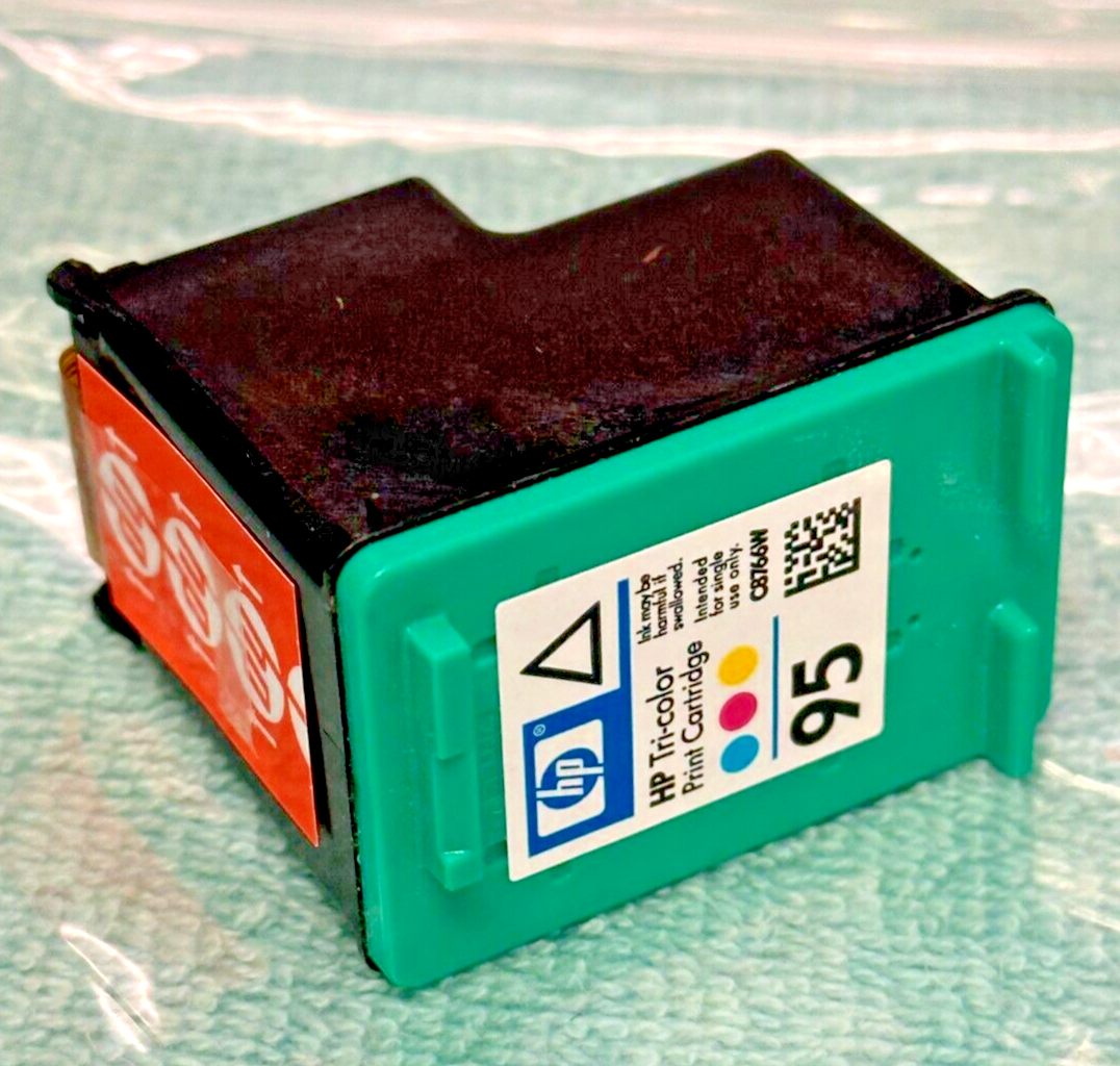 HP 95 Tri-color Print Cartridge, New, In sealed clear bag as pictured ...