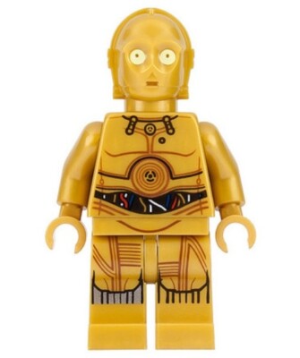 NEW LEGO C-3PO MINIFIG star wars c3po c3p0 Colorful Wires 75222 75159 ...