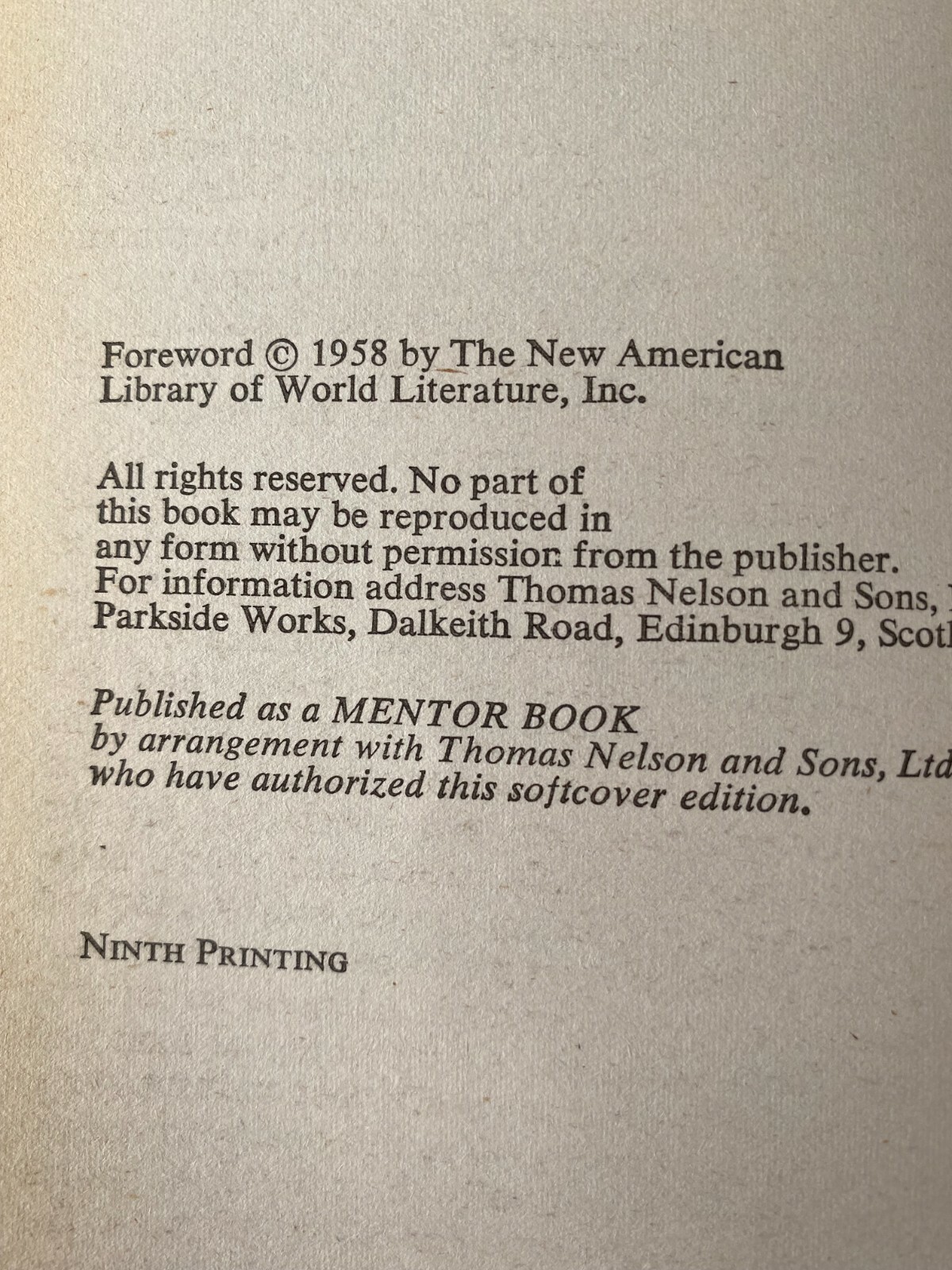Human Types by Raymond Firth Social Anthropology Mentor 9th Print 1958 ...