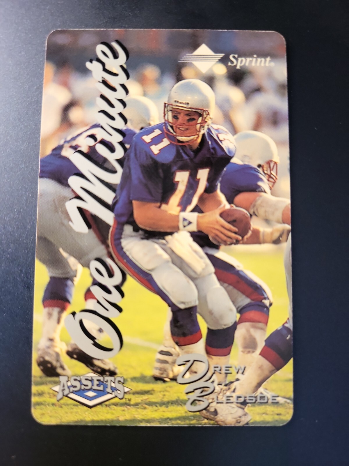 1995 Score Board Drew Bledsoe ASSETS SPRINT PHONE CARD 1 MINUTE card | eBay