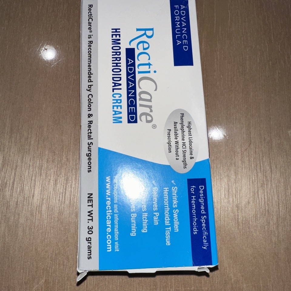 RectiCare Advanced Hemorrhoidal Cream Hemorrhoids 30g Recti Care Exp ...