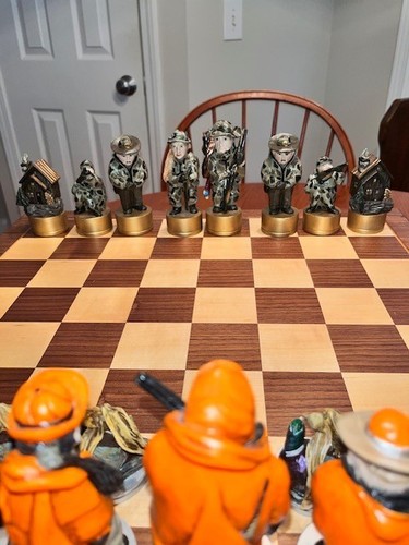 Hunter Chess Set by Loon Lake Decoy Company Turkeys and Pheasants ...