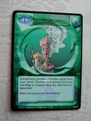 Magi Nation Orothe Spell : Implosion - Common card (1st Edition) ccg | eBay