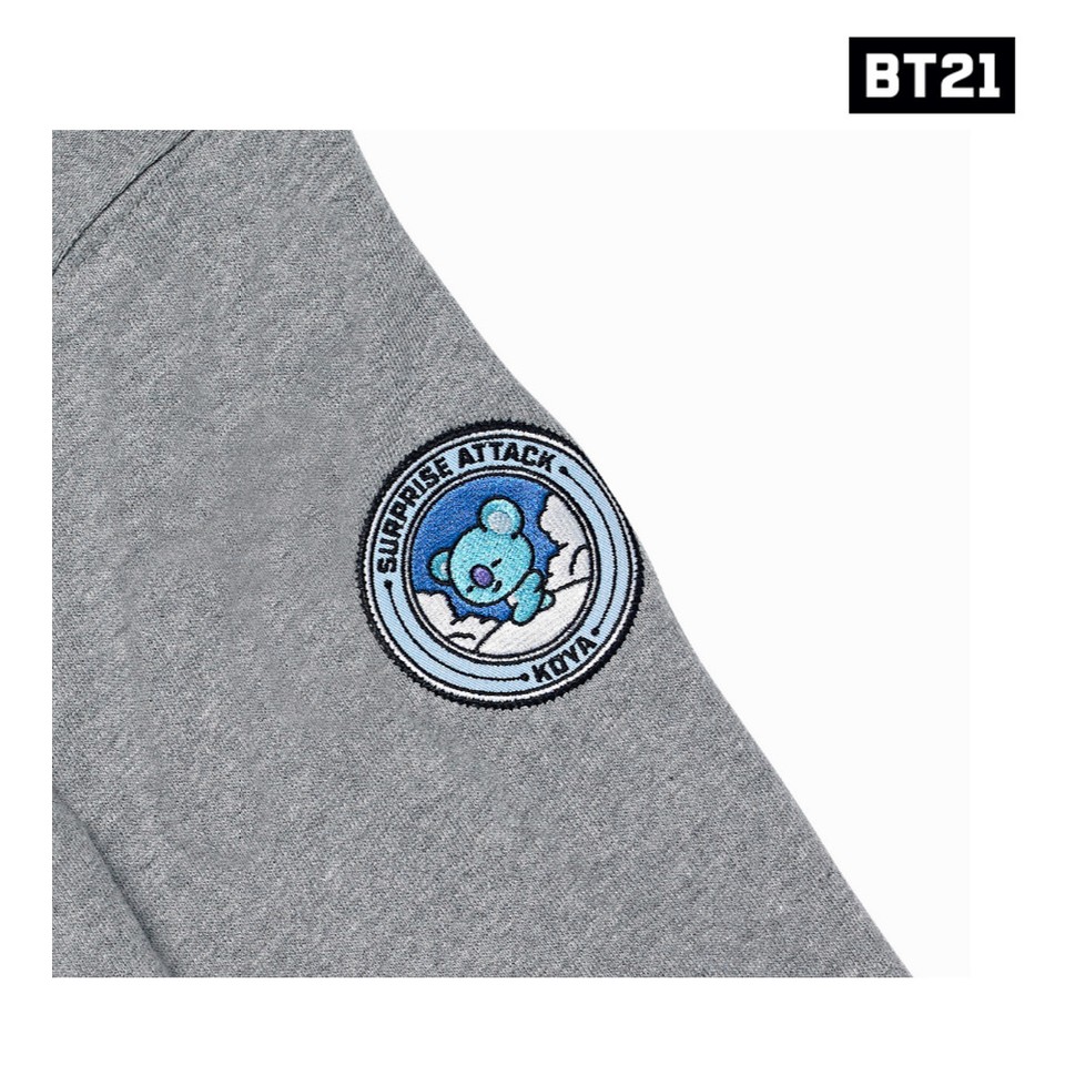 BTS BT21 Official Authentic Goods Adult Half Zip-up Sweat Shirts T ...