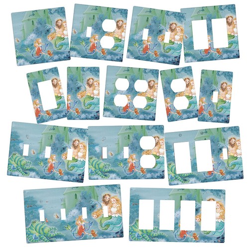 Undersea Life Triple Rocker Light Switch Wall Plate Cover Faceplate ...