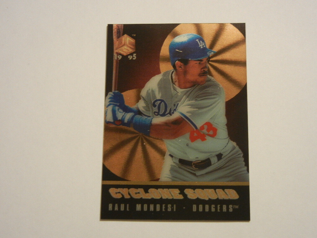 1995 PINNACLE SPORTFLIX UC3 BASEBALL RAUL MONDESI #CS14 CYCLONE SQUAD DODGERS | eBay