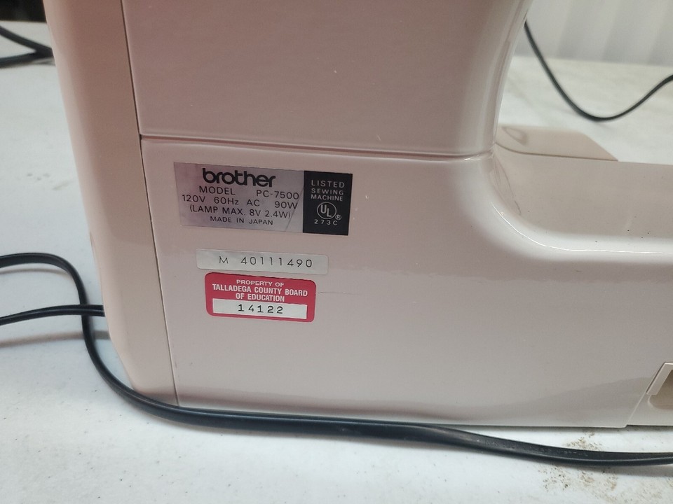 Brother PC-7500 Embroidery Sewing Machine Pacesetter | eBay