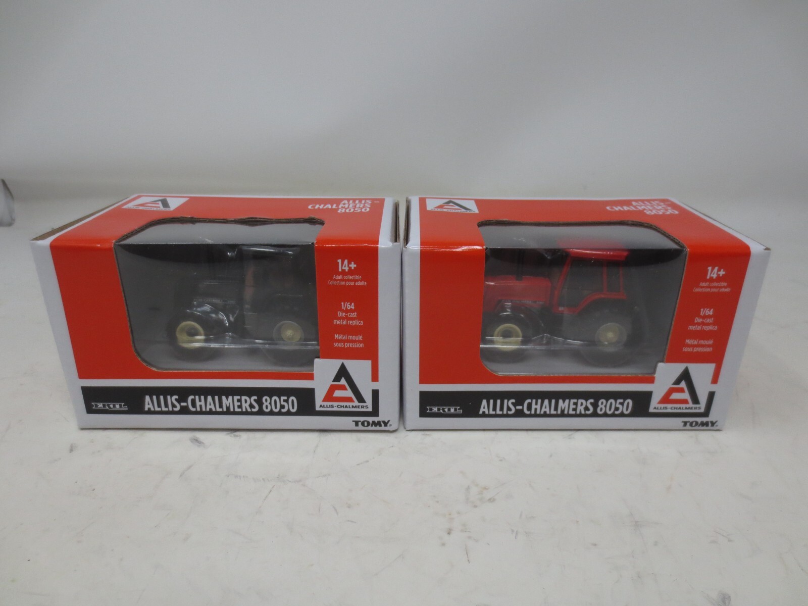 ERTL 1/64 ALLIS CHALMERS 8050 REGULAR & BLACK CHASE CHASER FARM TOY ...