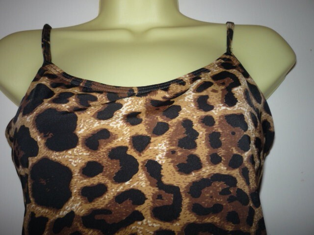 SPIEGEL TANKINI--SZ 6--WILD LEOPARD!!!!-ADJUST STRAPS=LIGHT PADDING IN ...