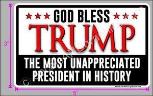 TRUMP 2020 STICKER GOD BLESS TRUMP ANTI LEFT SUPPORT DECAL | eBay