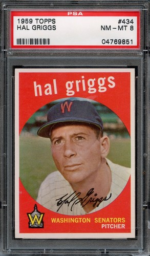 BB - 1959 Topps - #434 - Hal Griggs - PSA 8 - NM-MT | eBay