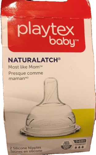 Playtex NaturaLatch Y-Cut Nipple, 1 ea 2-Count Packag-BRAND NEW-SHIPS N ...