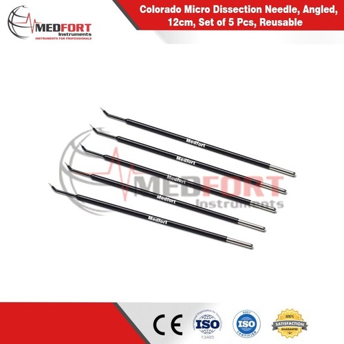 Colorado Micro Dissection Needle Angled 12cm (Set Of 5) REUSABLE ...