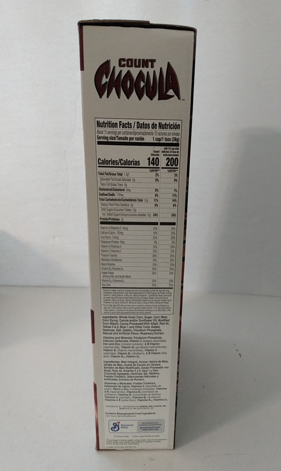 Limited Halloween Count Chocula Jim Henson Muppet Cereal Family Size 18 ...