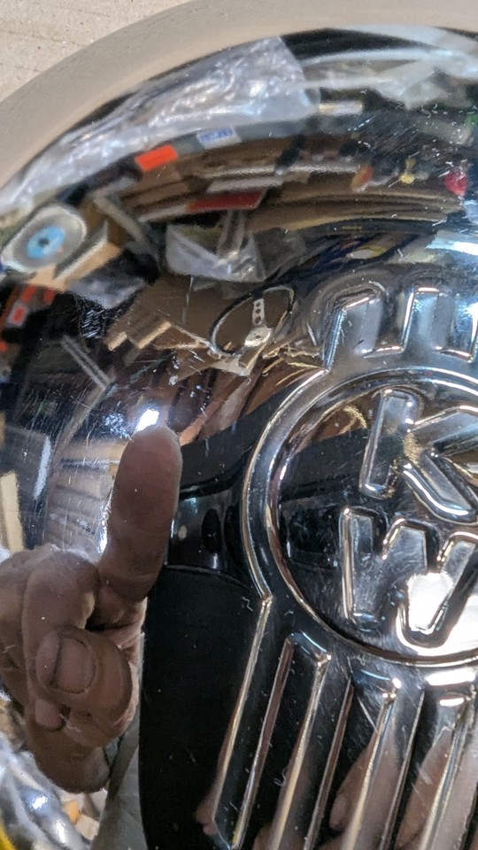 KENWORTH Semi Truck Rear Hub Cap Covers 4 x Stainless 8" Dome Style ...