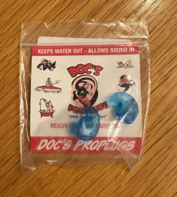 Doc's Proplugs Swimming Ear Protection Non-Vented Ear Pro Plugs Size ...