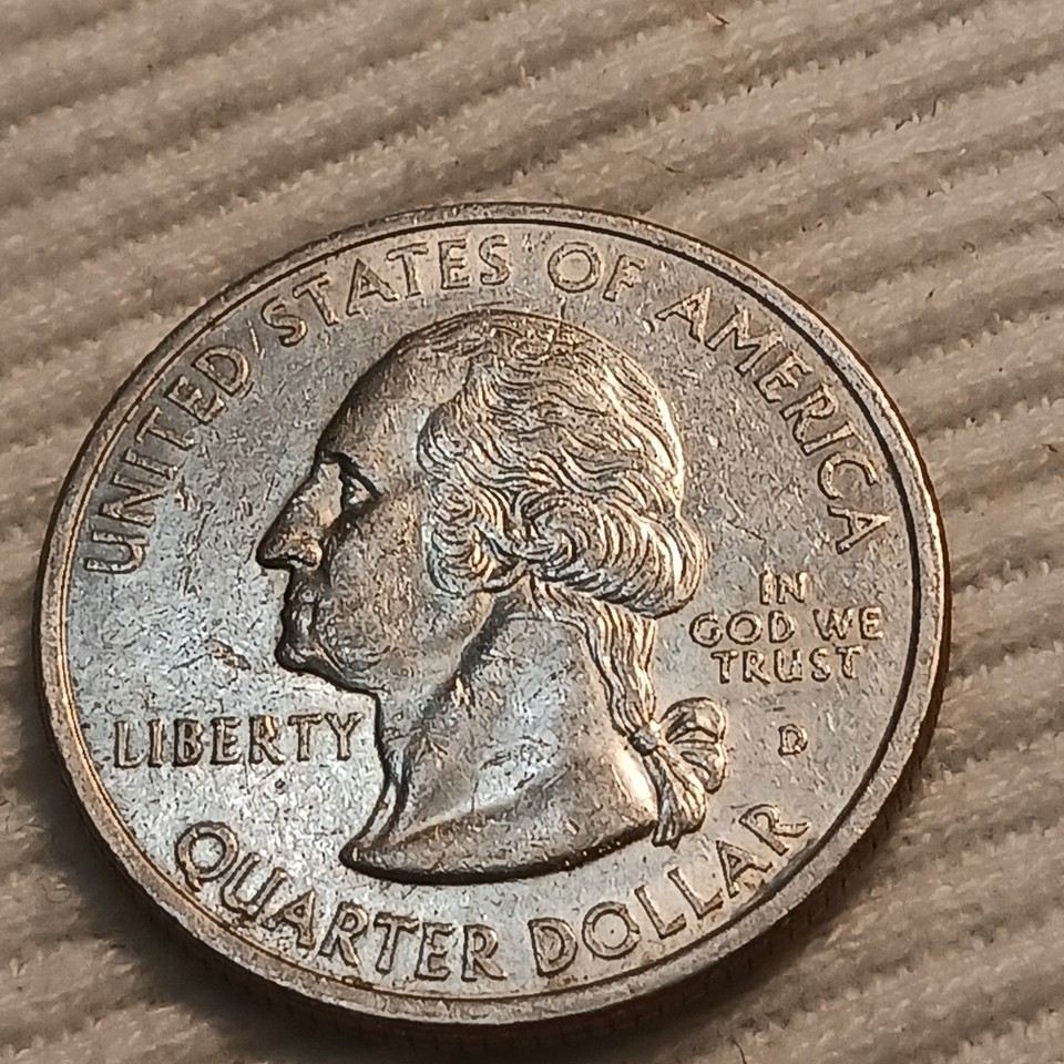 1999P Washington Delaware State Quarter Spitting Horse Die Break Mint ...