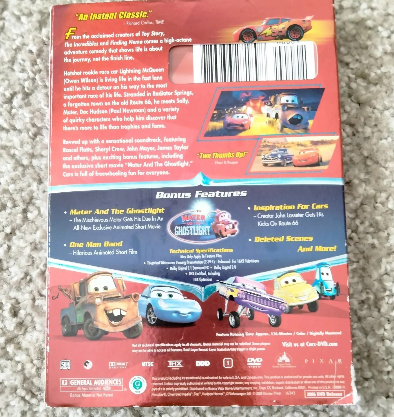 Cars+%28DVD%2C+2006%29 for sale online | eBay