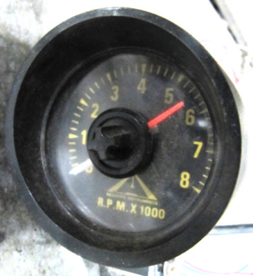VINTAGE 8000 RPM MINI TACHOMETER GASSER HOTROD RATROD RESTOMOD ...