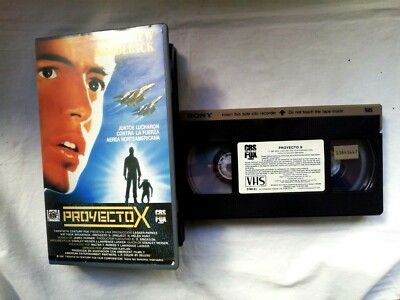 Project X VHs Matthew Broderick CBS FOX Spanish Film Tape | eBay