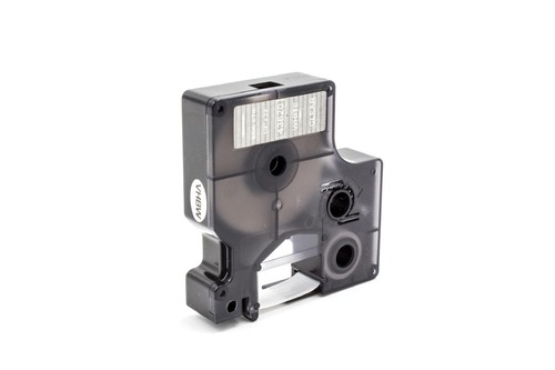 Schriftband-Kassette weiß auf transparent für Dymo LabelManager 400 ...