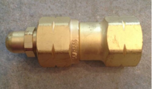 Western Adaptor 802 CGA 555 Propane to 510 POL Acetylene Female | eBay