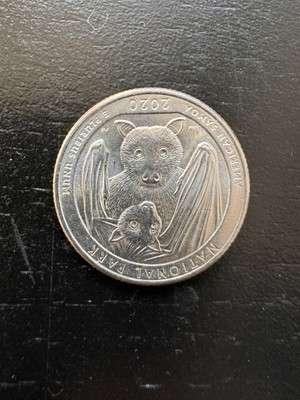 2020 Bat Quarter coin Mint Mark P RARE Pandemic | eBay