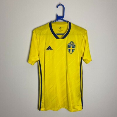 Sweden Football Shirt Jersey 2017-2019 Home (S) 0902 | eBay