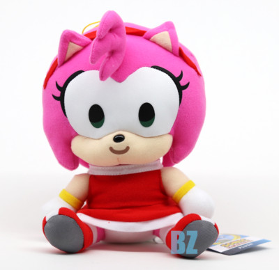 GE Entertainment SD Amy Sitting Plush 7" Sonic the Hedgehog New Stuffed ...