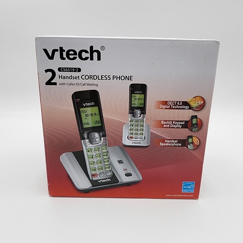 Vtech CordlessPhone CS6519-2 Two Handsets with Caller ID/Call Waiting ...