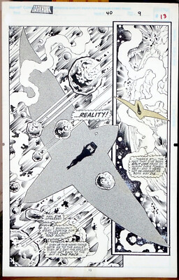 Darkhawk 40 page 9 Marvel Original art Tod Smith Ian Akin Jack Keefer ...