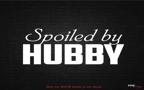 Spoiled by HUBBY girly girl hello kitty Car Decal Sticker | eBay