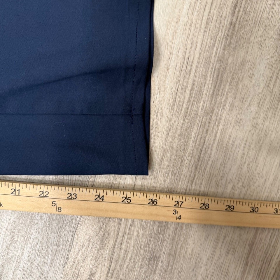 Ann Taylor Curvy Fit Wide Leg Cropped Pants Women's Size 6 Navy Blue | eBay