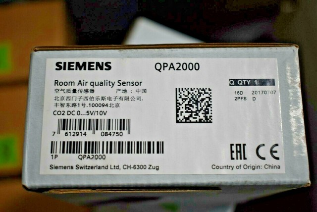 Siemens QPA2000 Room Air Quality Sensor Co2 for sale online | eBay
