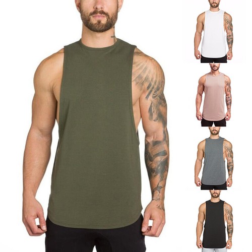 Men Gym Muscle Singlets Workout Tank Top,Bodybuilding Fitness ...