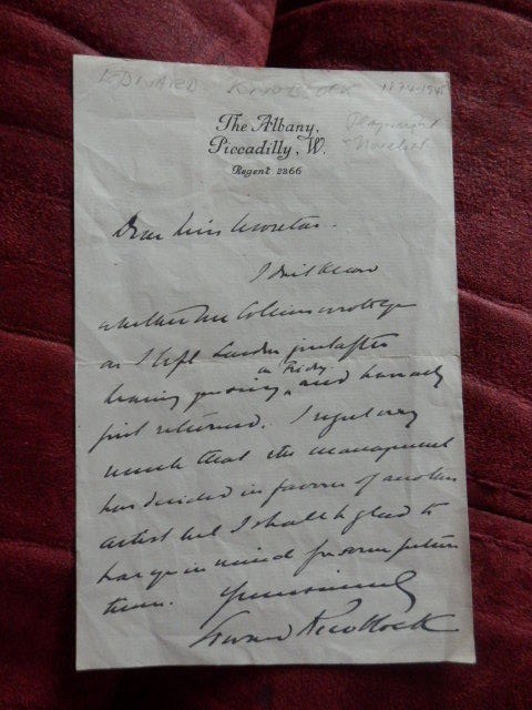 EDWARD KNOBLOCK - PLAYWRIGHT / NOVELIST - AUTOGRAPHED LETTER | eBay