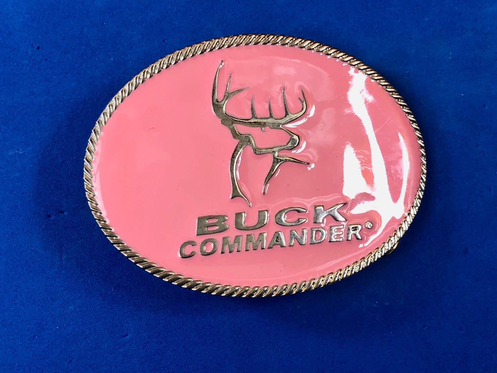 Montana Silversmiths Buck Commander Buckles Pink rode… - Gem