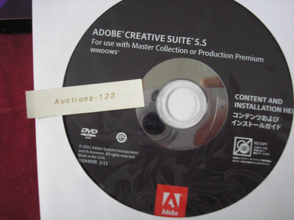 Adobe Creative Suite CS5.5 Production Premium Windows Full Retail DVDs ...