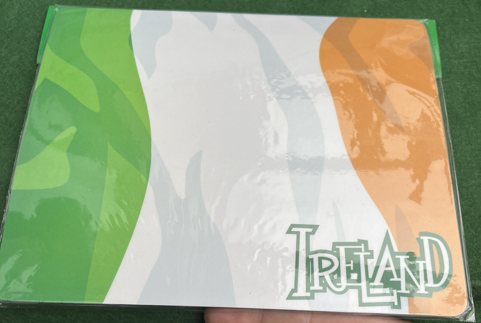Ireland Flag Mouse Mat - Foam Backed Pvc With Ireland On It. Decoration ...