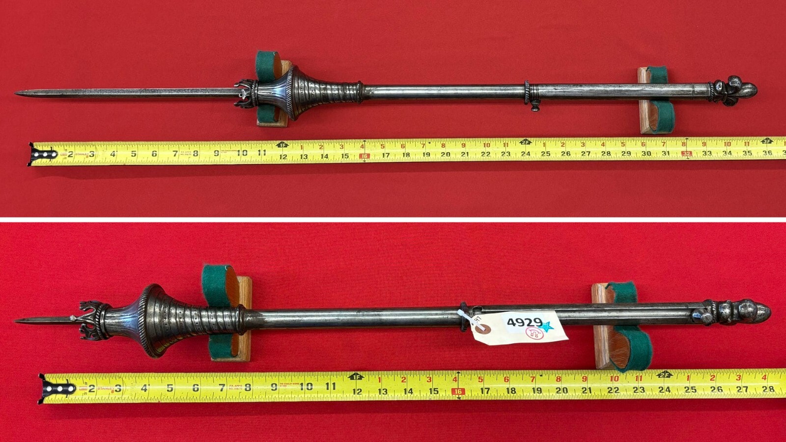 Very Rare All Steel French Combination Mace And Retractable Dagger ...