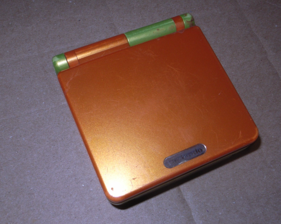 Nintendo Gameboy Advance SP - Lime Green & Orange Shrek Edition | eBay