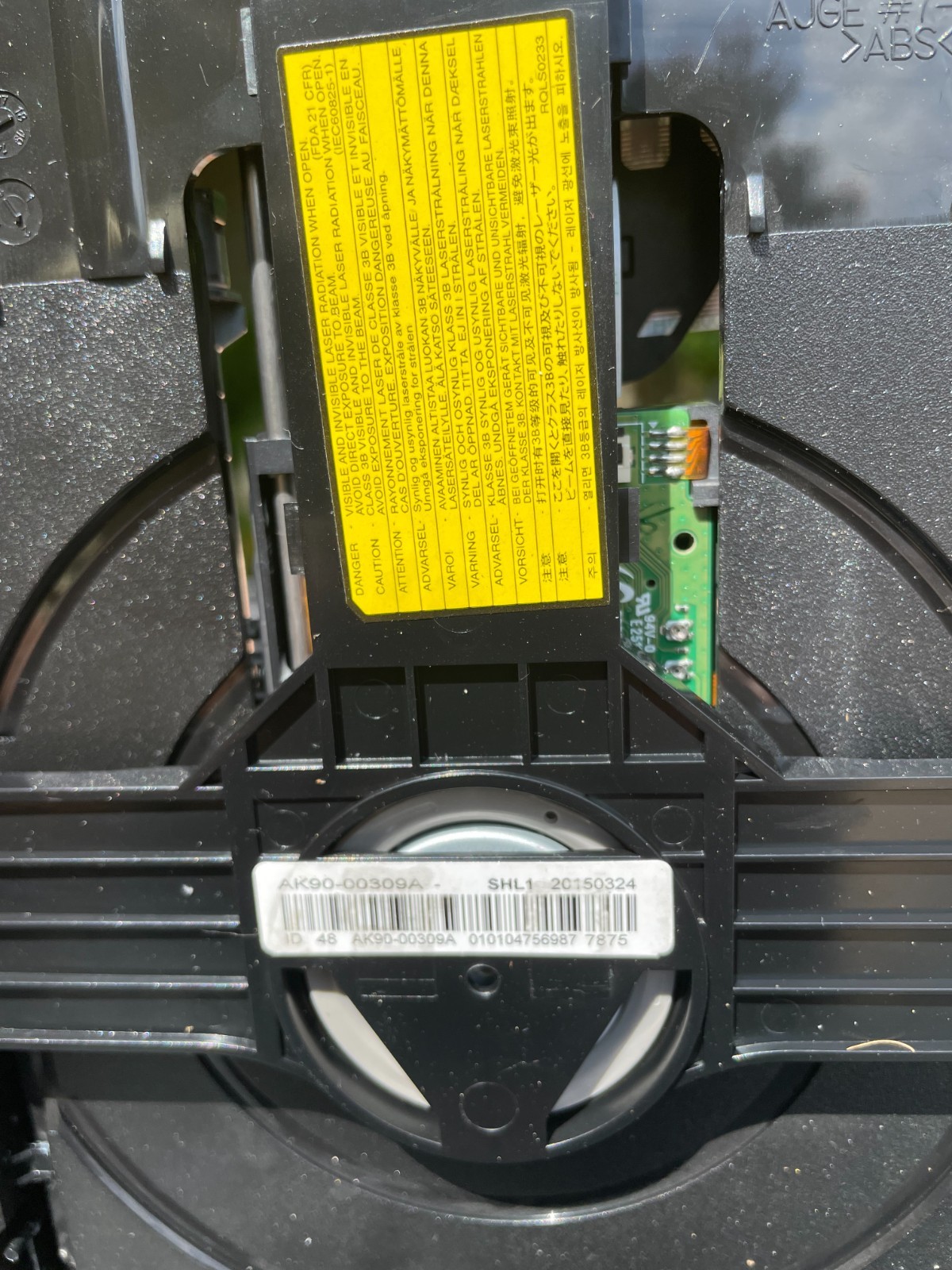 Samsung Blu-ray DVD Drive Assembly AK90-00309A AH96-02790A BD-J6300 ...