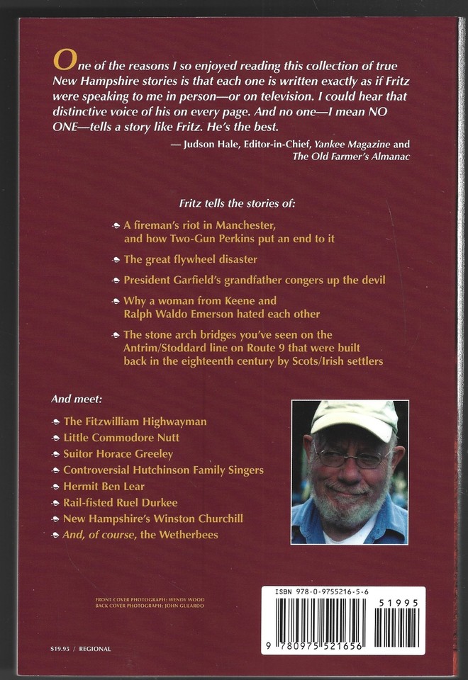 Fritz Wetherbee's New Hampshire 2005 As Seen on WMUR NH Chronicle Near Fine TP | eBay