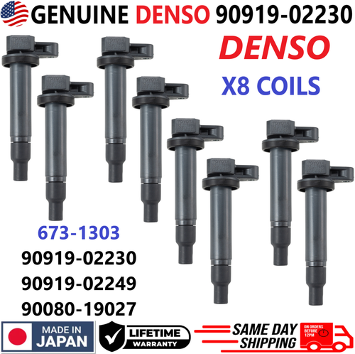 GENUINE DENSO Ignition Coils For 1998-2009 Toyota & Lexus 4.3L 4.7L ...