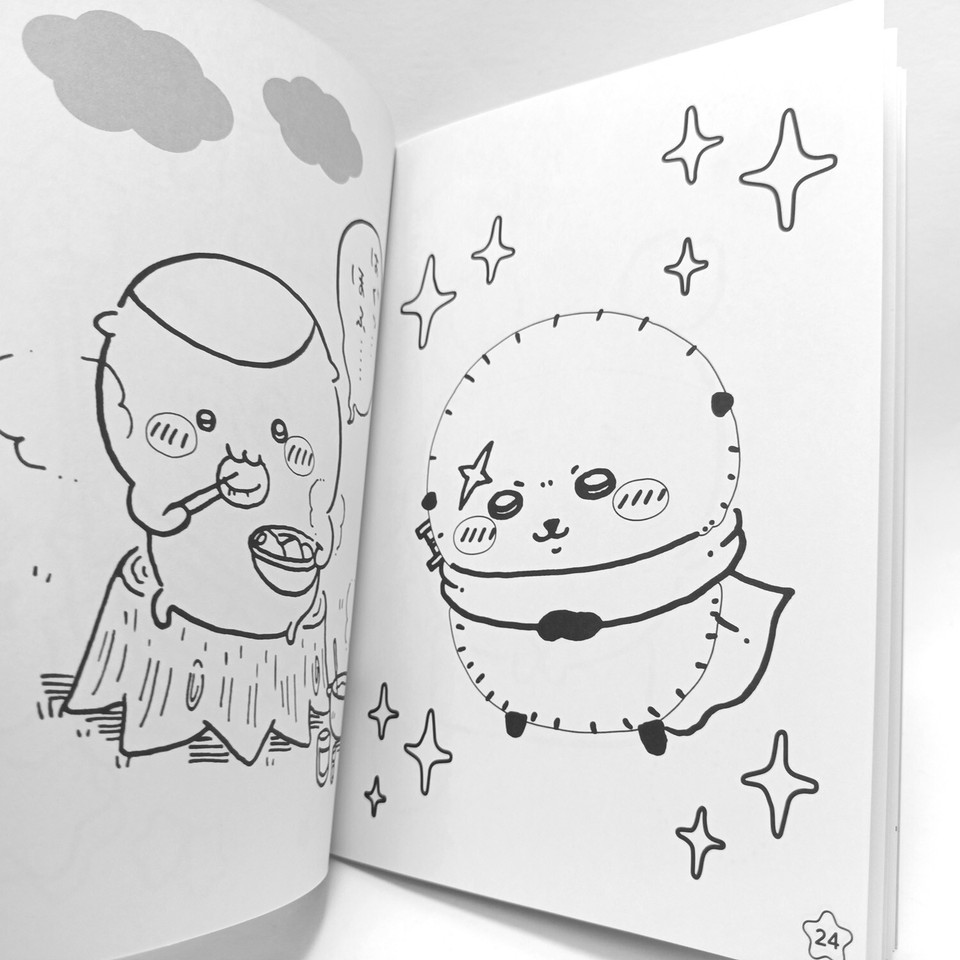 Japan Chiikawa A5 Colouring Book 32P Hachiware Usagi Momonga Rakko Kuri ...
