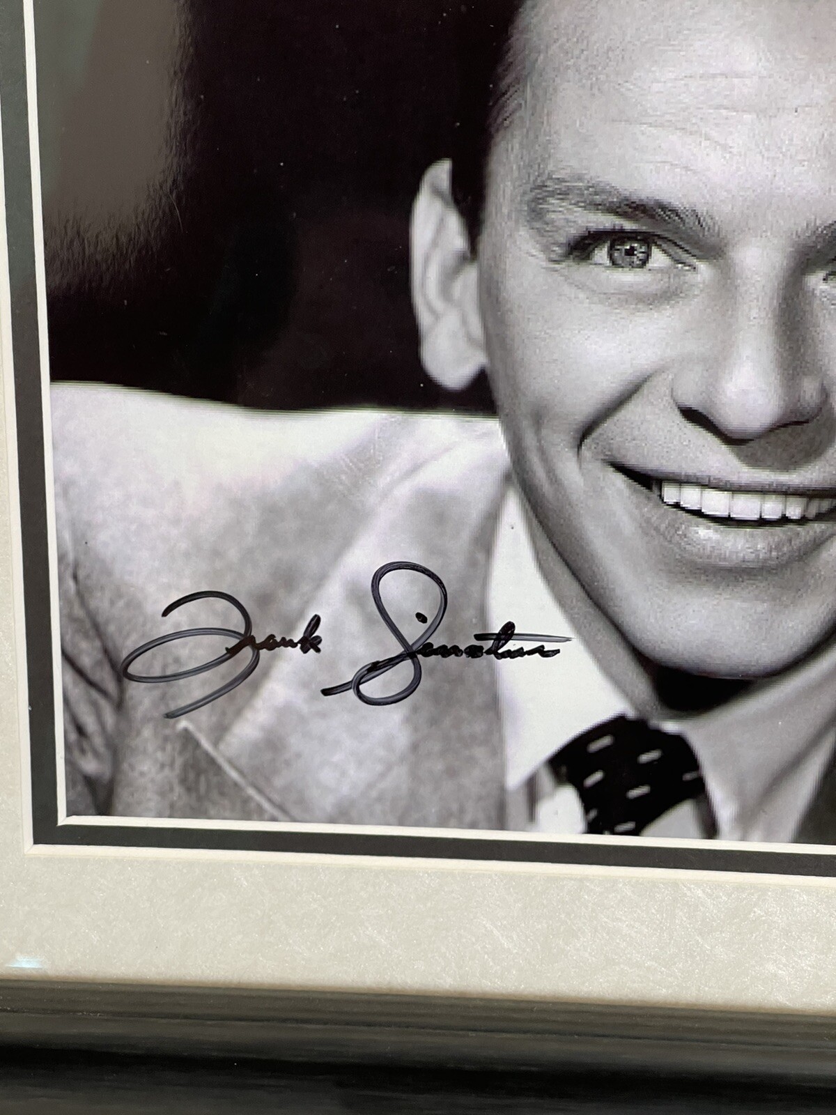 FRANK SINATRA SIGNED PHOTO Framed 8 x 10 Photo W/COA & Concert Ticket ...