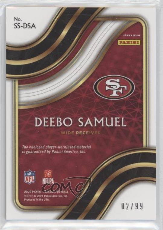 2020 Panini Select - Select Swatches #SS-DSA Deebo Samuel /99 (MEM) for ...