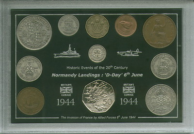 D-Day The Normandy Landings WWII Veteran Remembrance Coin Display Gift ...